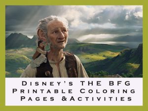 Disney's THE BFG Coloring Pages & Activities #TheBFG