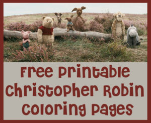 Free Printable Christopher Robin Coloring Pages - Mom's Blog